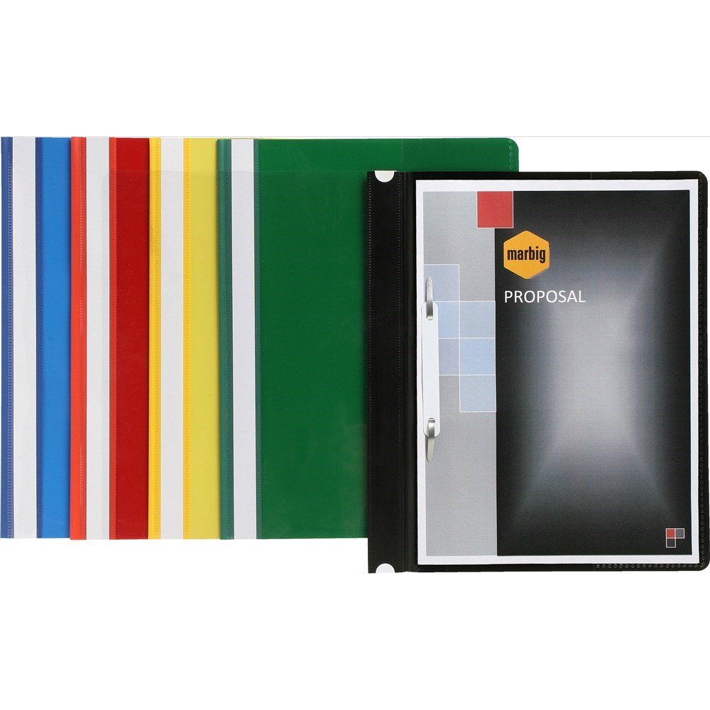 Files - Marbig Deluxe Flat File A4 With Clear Front Black - Hunter ...